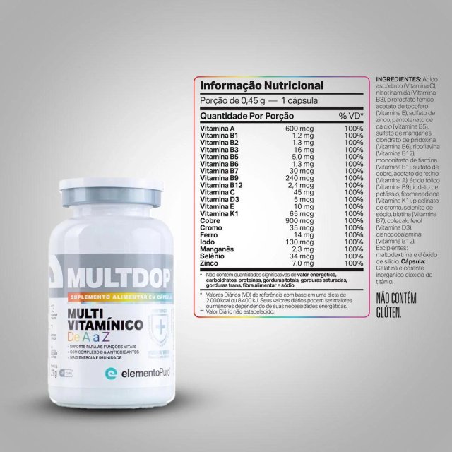 Multdop A-Z Multivitaminico 60 Capsulas | Capital Fitness