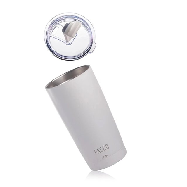 Copo Termico Thermocup Pacco 600ml Branco | Capital Fitness