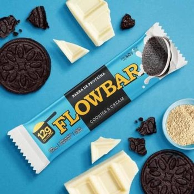 Barra de Proteína Flowbar Cookies n Cream 40g | Capital Fitness