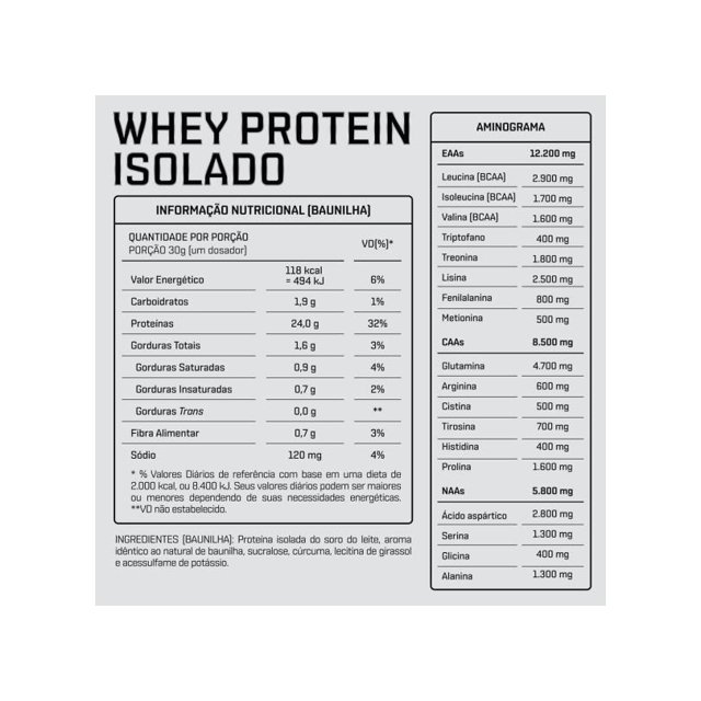 Whey Protein Isolado Dux Baunilha 900g | Capital Fitness