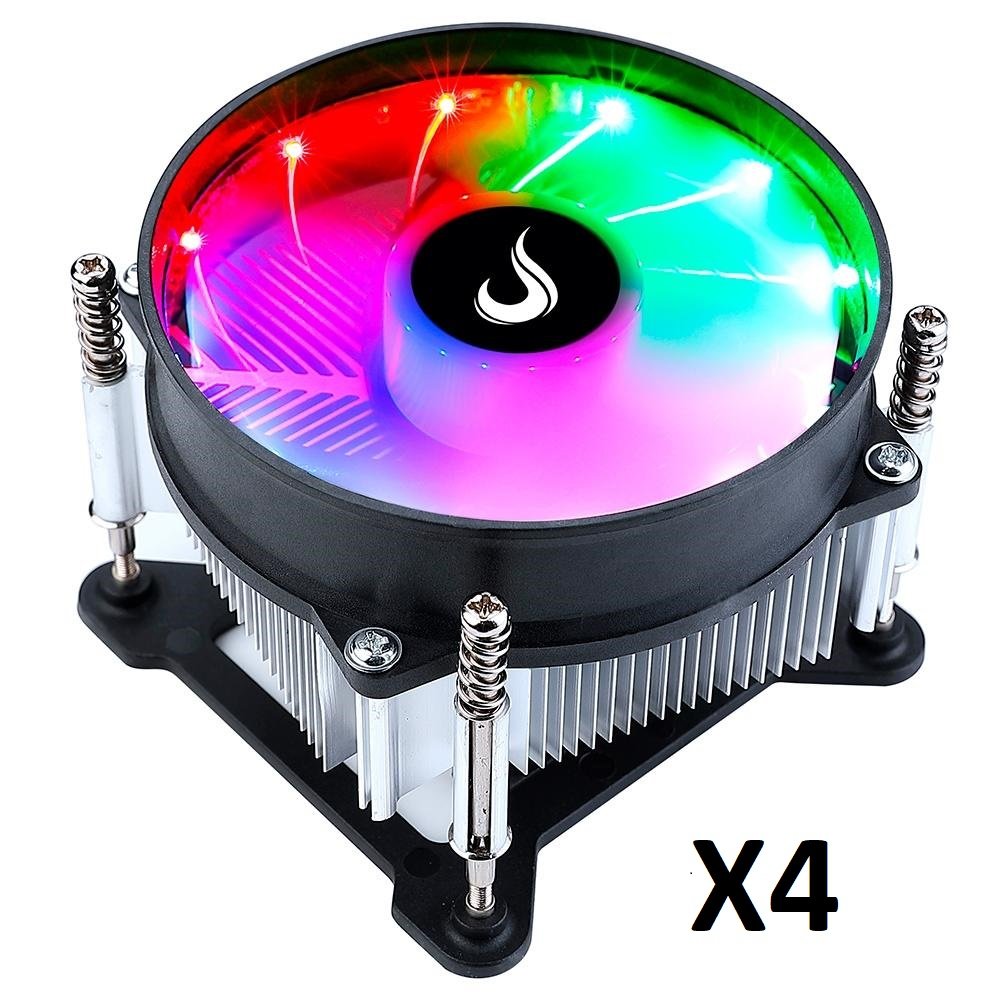 Cooler Gamer Rise Mode X4 RGB, Para Processadores 1150, 1151, 1155 e ...