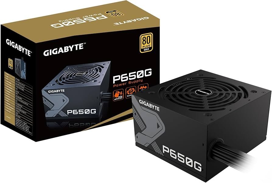 Fonte Gigabyte P650G PG5, 650W, 80 PLUS Gold, PFC Ativo, Preto, Nova ...
