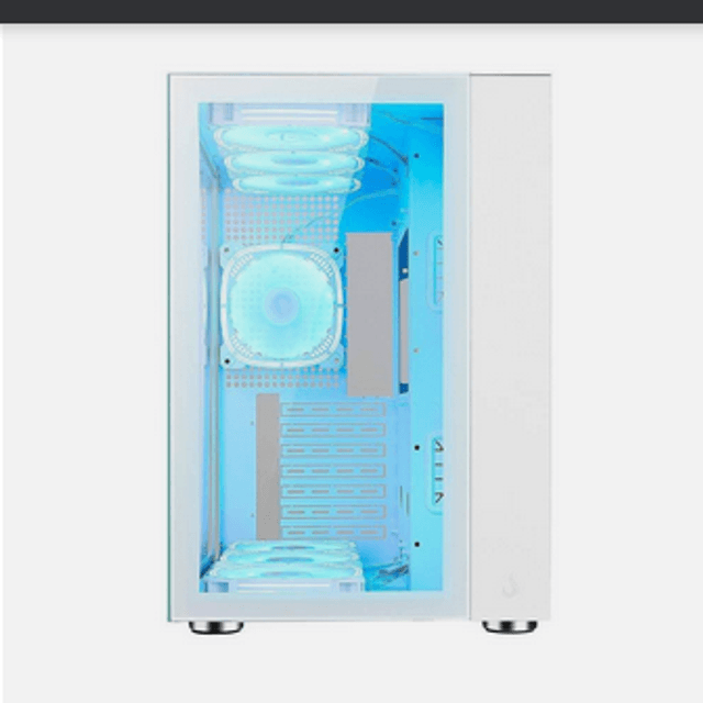 Gabinete Rise Mode Galaxy Glass Standard Branco, 10 Fans ARGB Inclusas ...