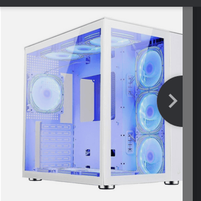 Gabinete Rise Mode Galaxy Glass Standard Branco, 10 Fans ARGB Inclusas ...