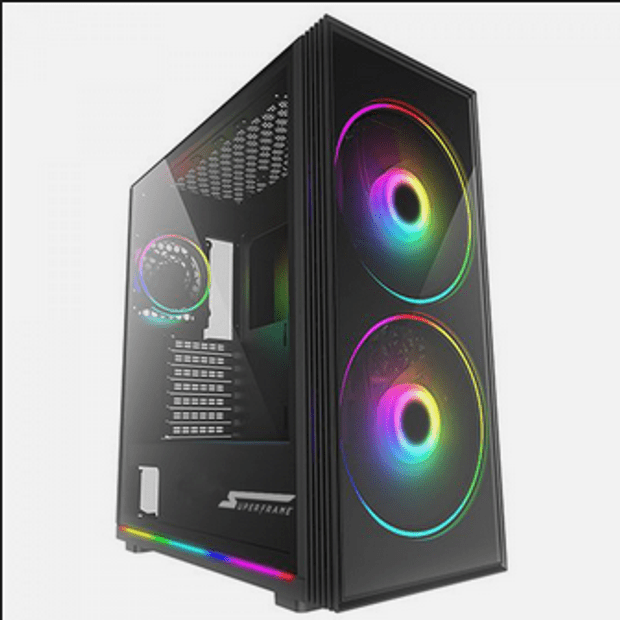 Gabinete Gamer SuperFrame Vortex, ARGB, Mid Tower, Vidro Temperado, E ...