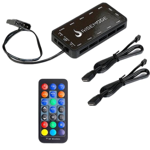 Kit Com 3 Fans/ Ventoinhas Rise Mode Laser, 120mm, ARGB, Preto, Novo ...
