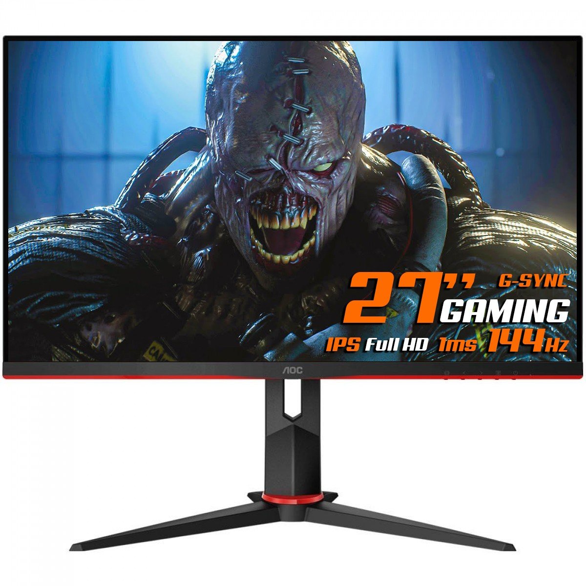 Monitor Gamer AOC Hero 27 Full HD, 144 Hz, 1ms, IPS, G-Sync, NOVO ...