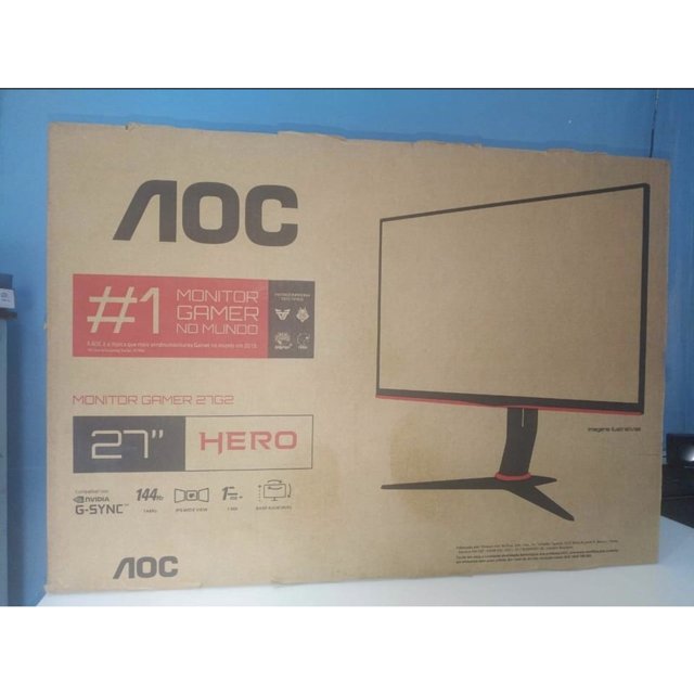 Monitor Gamer AOC Hero 27 Full HD, 144 Hz, 1ms, IPS, G-Sync, NOVO ...