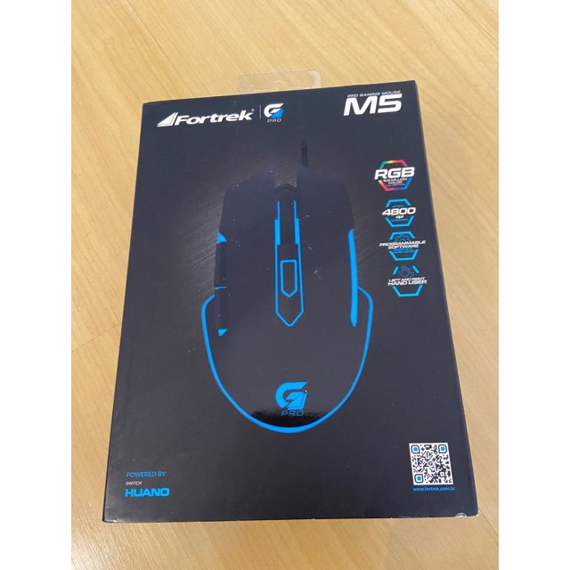 Mouse Gamer Fortrek Pro M5, 4800 DPI, RGB, Preto, USB, Novo, Lacrado ...