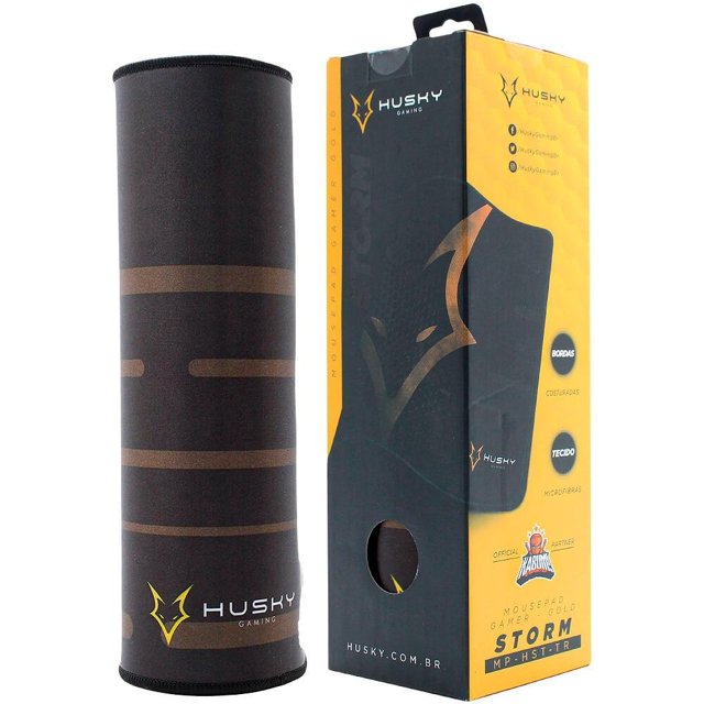 Mousepad Gamer Husky Gaming Storm, Gold, Speed, Extra Grande 90 x 30 cm ...