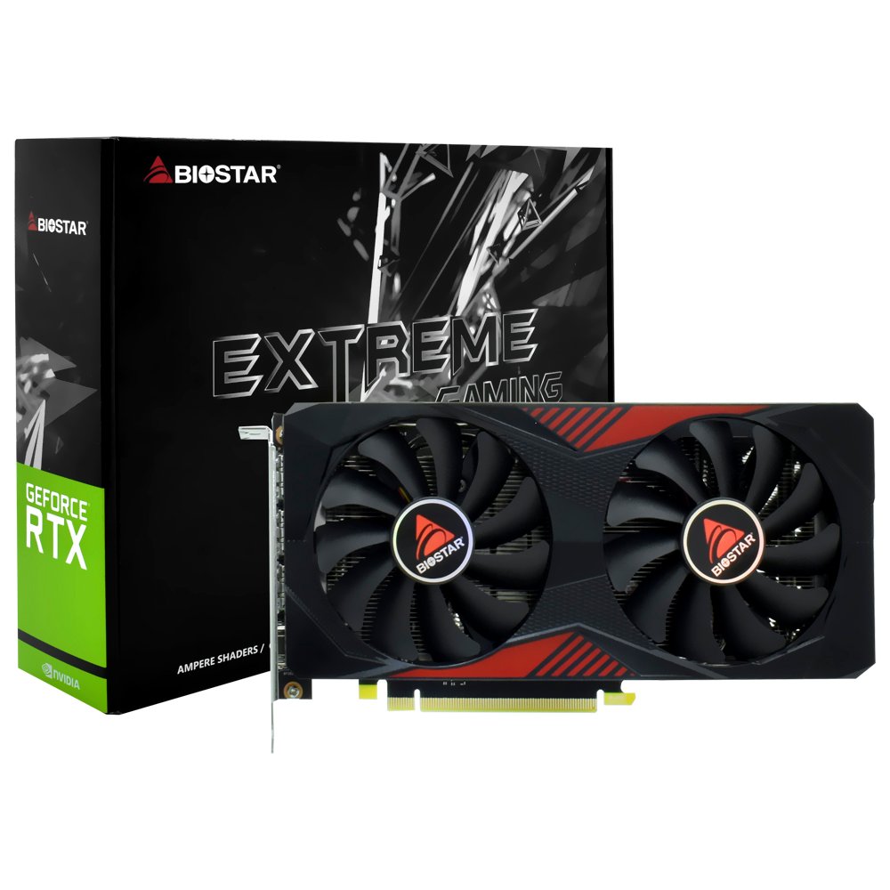 Placa de Vídeo Biostar NVIDIA GeForce RTX 3060, 12GB, GDDR6, DLSS, Ray ...