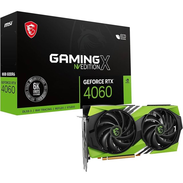 Placa de Video MSI GeForce RTX 4060 Gaming X NV Edition, 8GB, GDDR6 ...