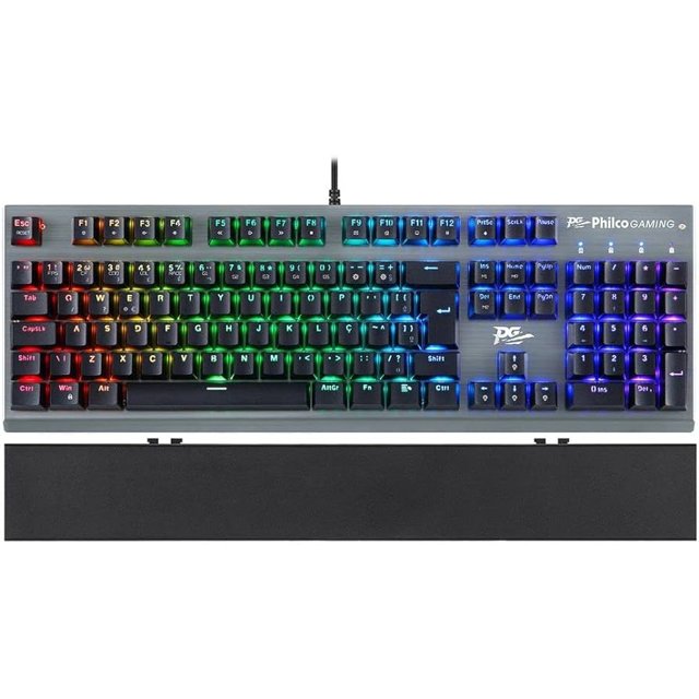 Teclado Mecânico Gamer Philco PKB92 Aluminum Outemu Brown, Novo ...