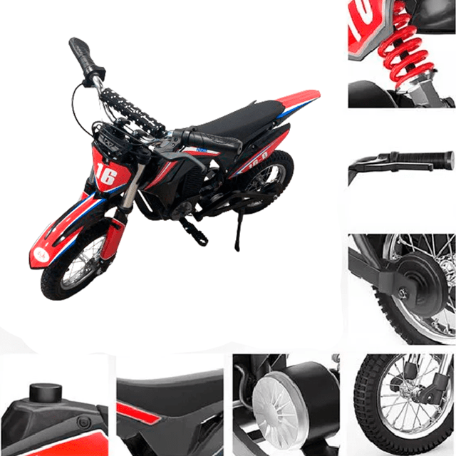 Moto Cross Infantil Elétrica 36v Bluetooth Led 3 Velocidades | Gold Imports