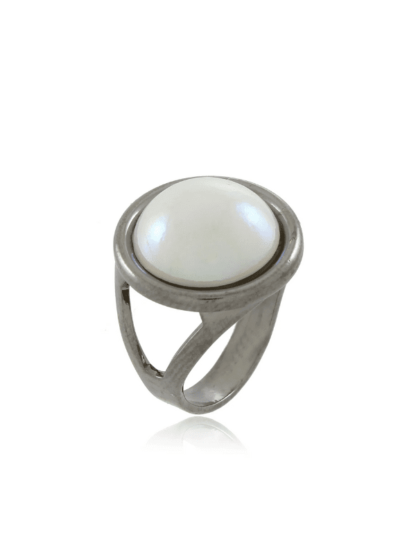 Anel Madre Pérola Ouro Negro | Ronê Brasil