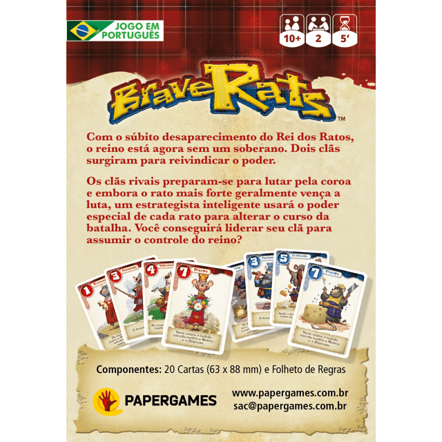 Jogo Brave Rats - PaperGames | compre na MUNDO ELFO | Mundo Elfo