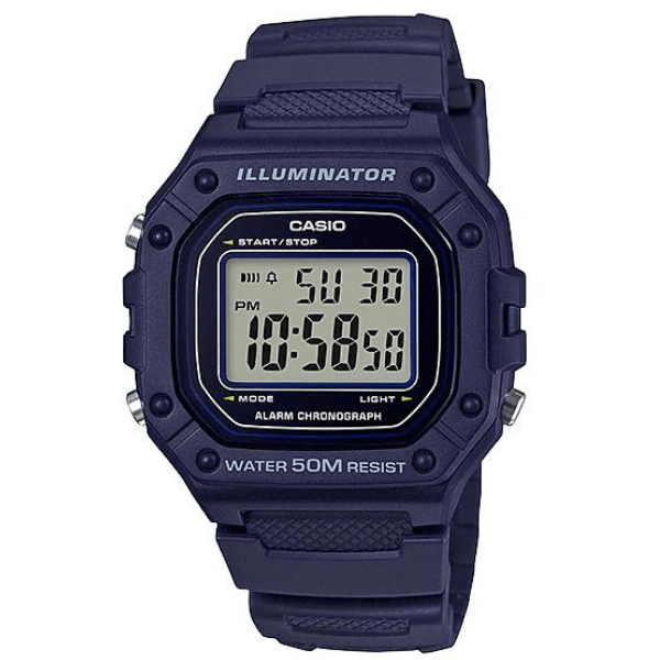 RELOGIO CASIO MASCULINO DIGITAL AZUL W-218H-2AVDF | Espaço C