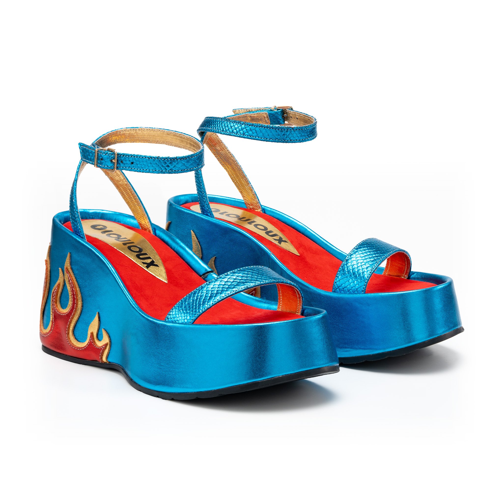 Hell Fire Blue | LOULOUXSHOES