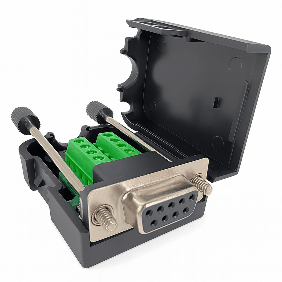 Conector Db9 Solderless Rs232 Rs485 Serial D-sub Com Bornes | TekniMas