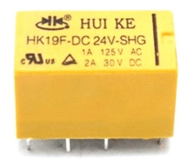 Rele Hk19f-dc24v-shg Contato Duplo Hk19f 24v 8 Pinos Dpdt | TekniMas