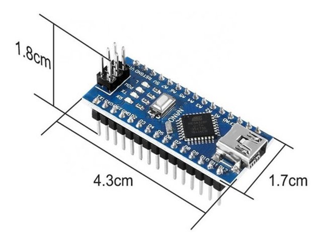 Placa Nano Atmega328 Ch340 Arduino V3 Pinos Soldados + Nf | TekniMas