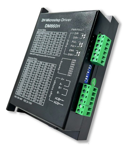 Driver Dm860h Para Motor De Passo Nema 17 A 42 - 7,2a 80v | TekniMas