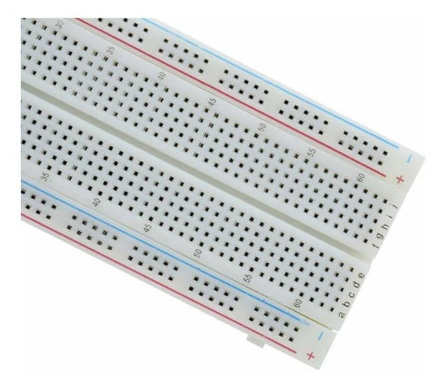 Protoboard 830 Pontos Breadboard 830 Furos Modelo Mb-102 | TekniMas