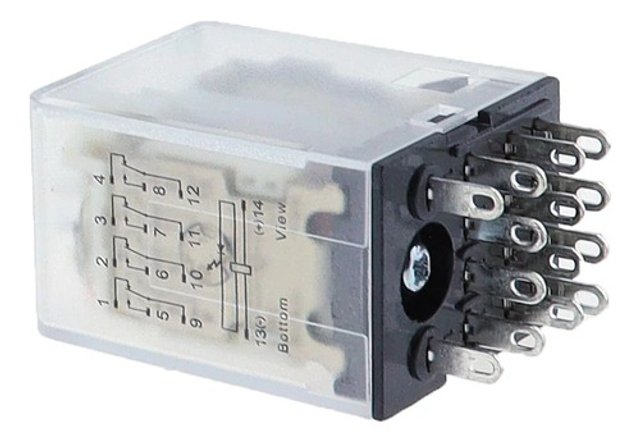Relé Eletromecânico My4n-j 12v 4nf + 4na Hh54pl 14 Pinos | TekniMas