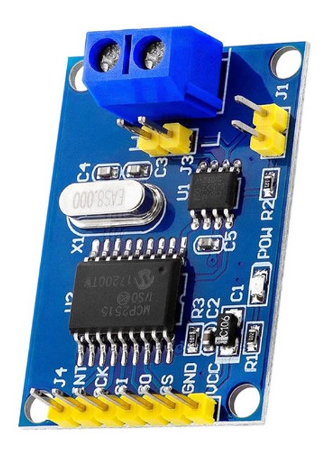 Módulo Can Bus Mcp2515 Tja1050 Obdii 14 Arduino Mcp 2515 Teknimas