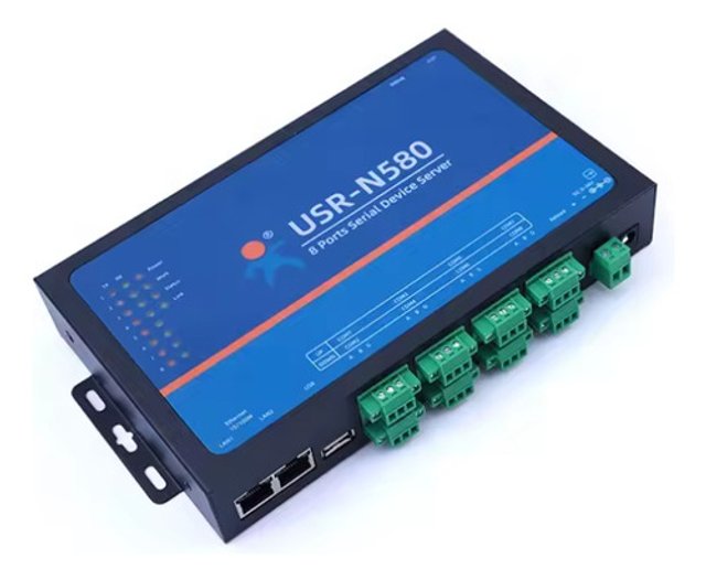 Conversor Industrial 8 Portas Rs485 Para Ethernet Usr-n580 | TekniMas