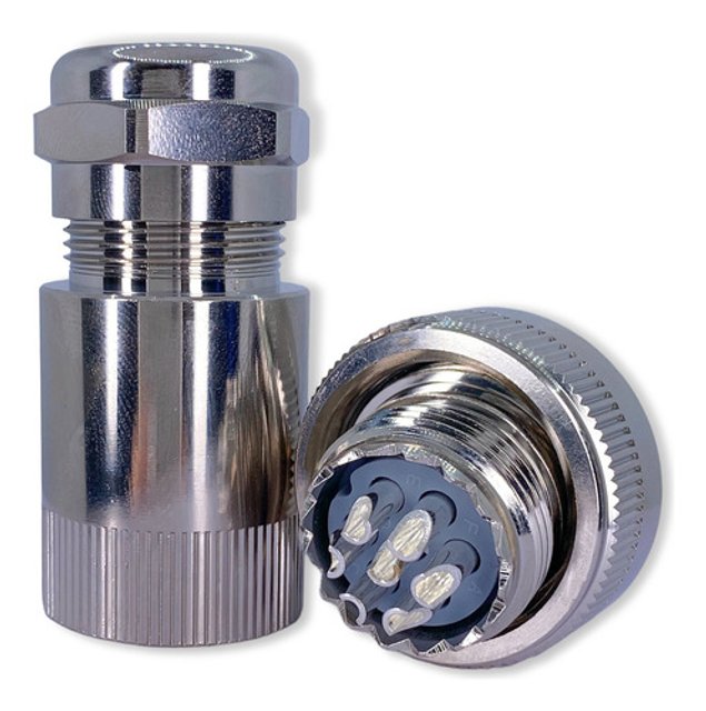 Conector Compatível Válvula Parker Atos Rexroth Moog 7 Pinos | TekniMas