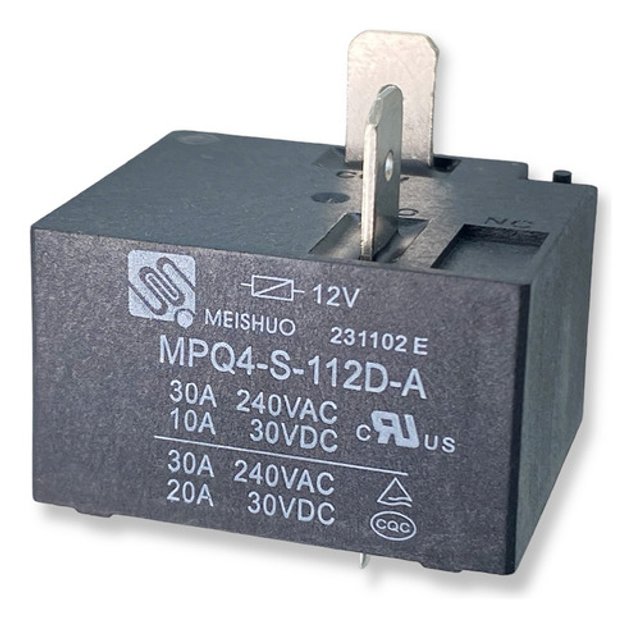 Rele Mpq4-s-112d-a 12v 30a Rele Meishuo Mpq4-s-112da 4 Pinos | TekniMas