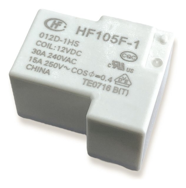 Rele Hf105f-1-012d-1hs 12v 30a 4 Pinos | TekniMas