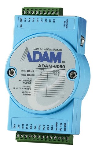 Modulo Iot Adam-6052 16 Canais 8/8 Advantech Ethernet Server | TekniMas