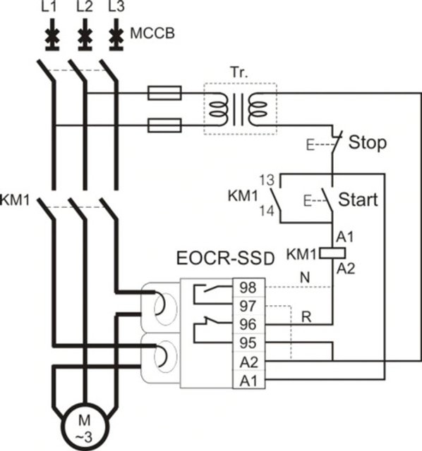 Relé De Sobrecarga Digital Eocr-ssd Rele Térmico 5 À 60a | TekniMas