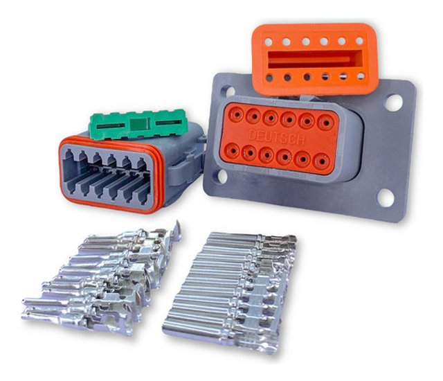 Conector Deutsch Dt04-12pa-l012 Linha Agrícola 12 Vias Dt04 | TekniMas