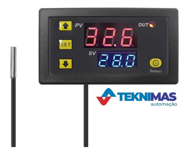 Controlador Digital De Temperatura 12v Termostato | TekniMas