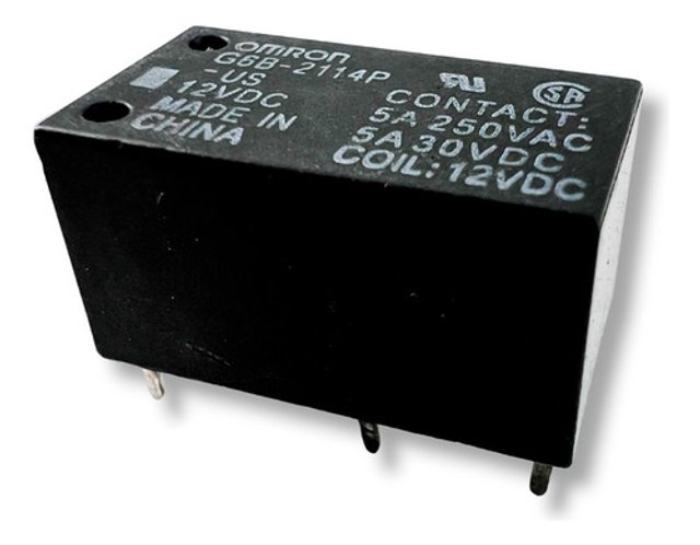 Rele Omron Eletromecânico G6b-2114p-us-12vdc 12v 5a 6 Pinos | TekniMas