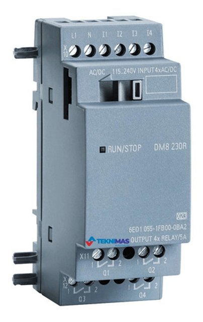 Módulo Clp Logo Dm8 230r 6ed1055-1fb00-0ba2 4di/4do 230v | TekniMas