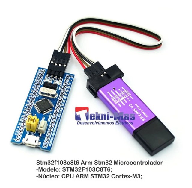 Programador Arm St-link V2 Stm8 Stm32 Gravador Usb Cs32f103 | TekniMas