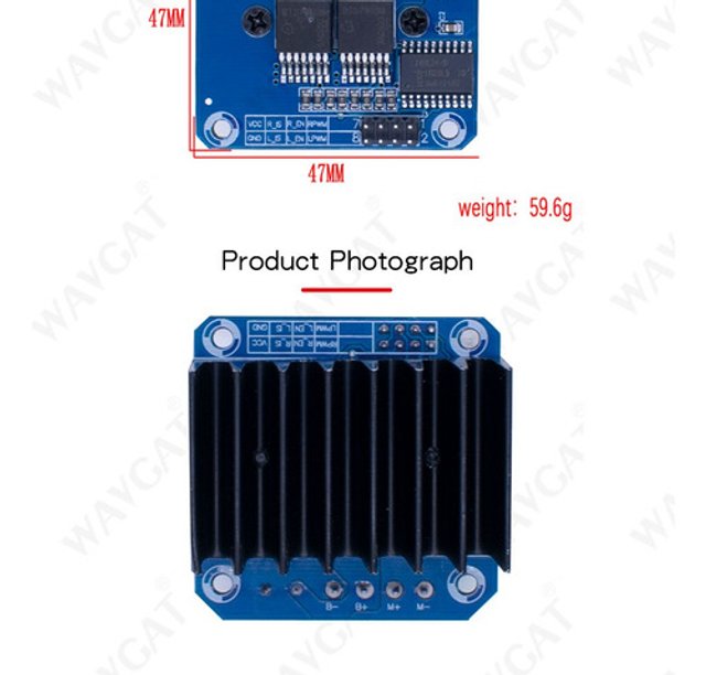 Módulo De Alta Potência 43a Drive Ponte H Bts7960 Para Motor | TekniMas