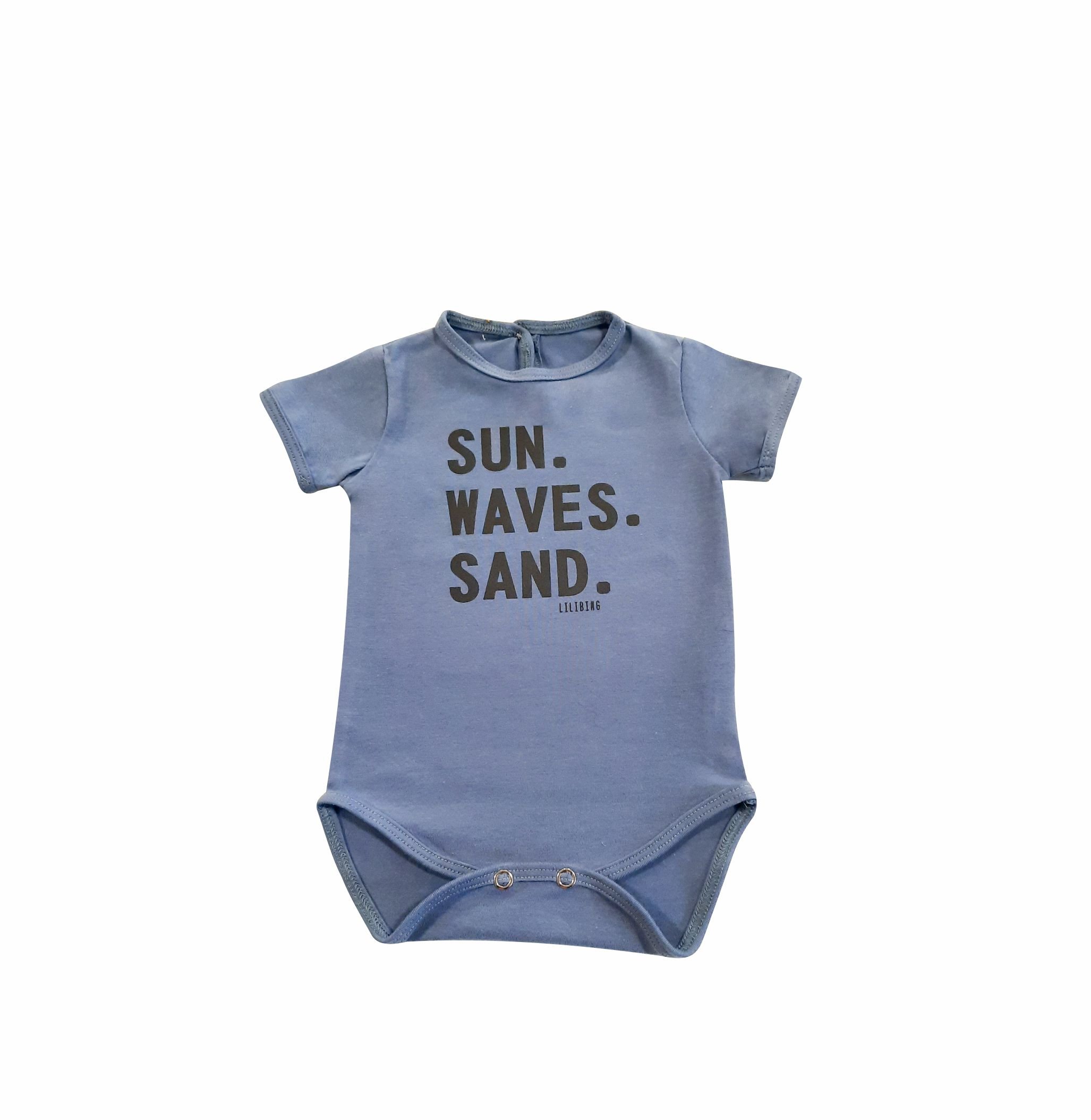 Body Azul Sun curto | Lilibing