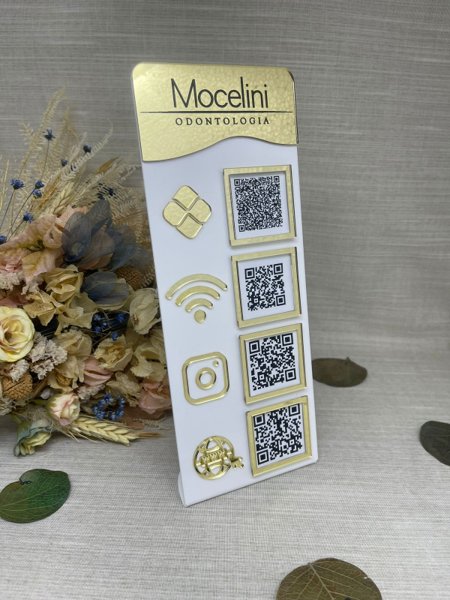 Placa Slim 4 QR Code | Impulse Laser Connect