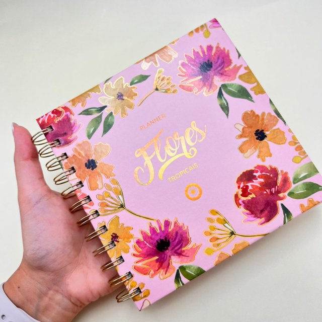 Planner Flores Tropicais | Canetas Divertidas Atacado