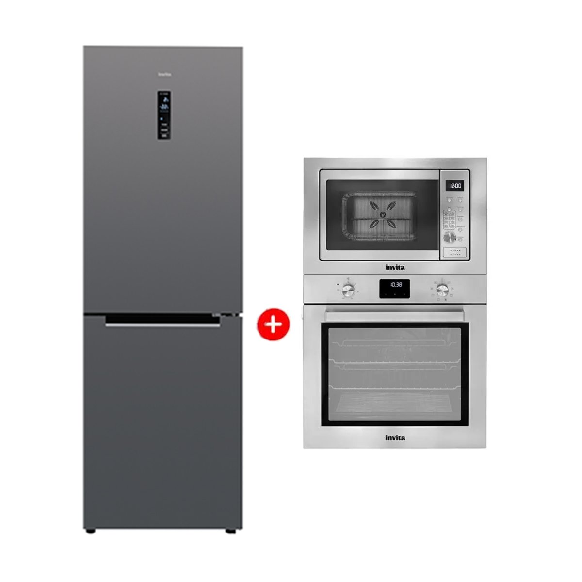 Combo Invita: Refrigerador Bottom Freezer 360L + Forno Multifunção ...