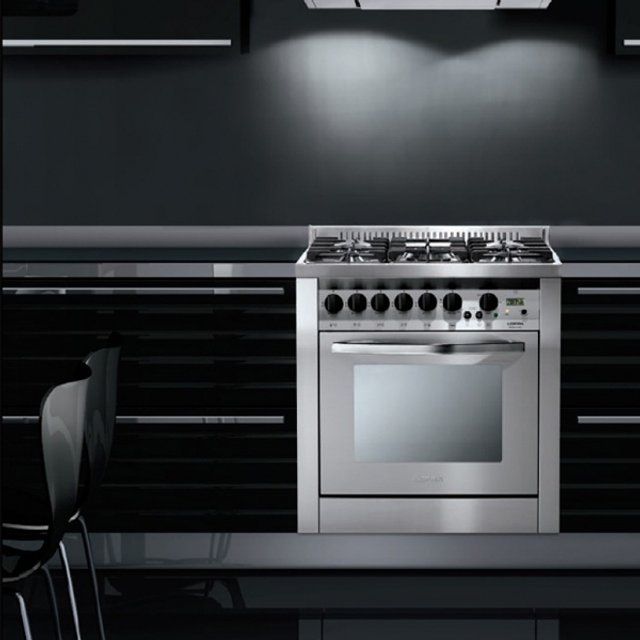 Fogão Lofra Professional Inox Escovado 5 queimadores 70cm - P76MF/CI ...