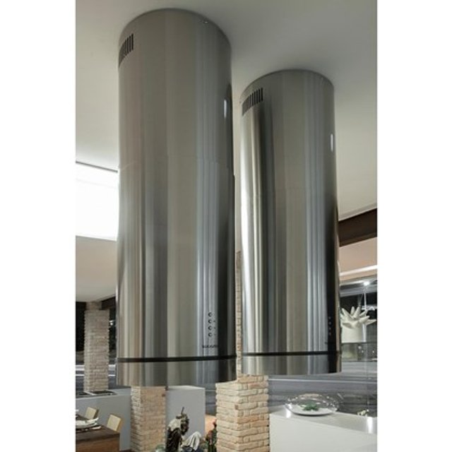 Coifa de Ilha Redonda Suggar Quartzo 35 cm Inox - 220v | Space Eletro