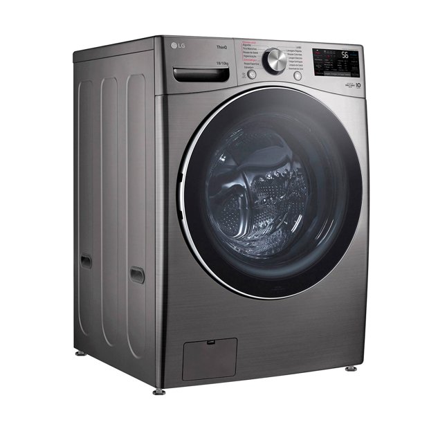 Lava e Seca LG Smart 18kg Inox Look com Inteligência Artificial AIDD™ (WD18SV2S6B) - 127V ...