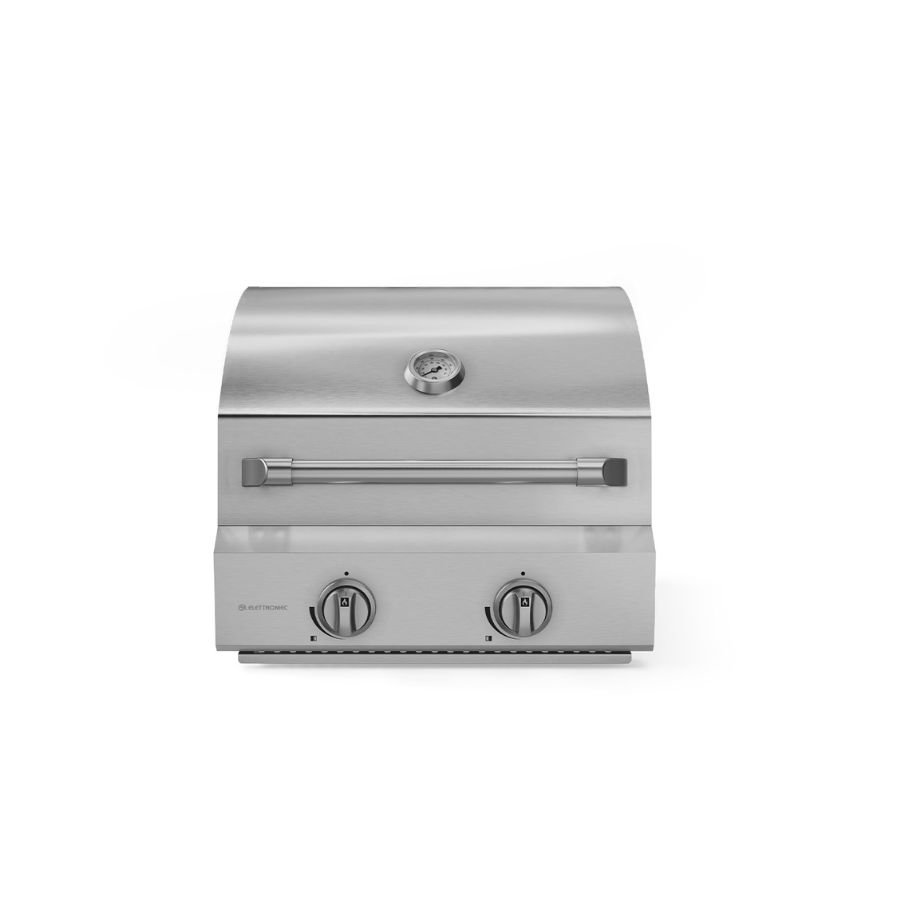 Churrasqueira a Gás Elettromec de 55cm com 2 Queimadores - BBQ-2Q-55-XX-NHUB | Space Eletro