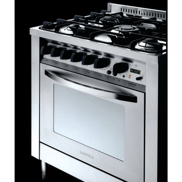 Fogão Lofra Professional Inox Escovado 5 queimadores 70cm - P76MF/CI ...